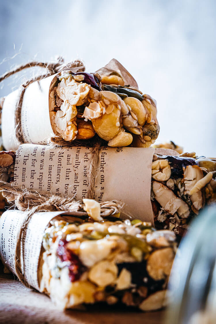 Homemade Nut Bars with Honey - Hide My Veggies